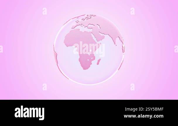 Pink earth globe minimal concept. Elements related to Eco system and ...