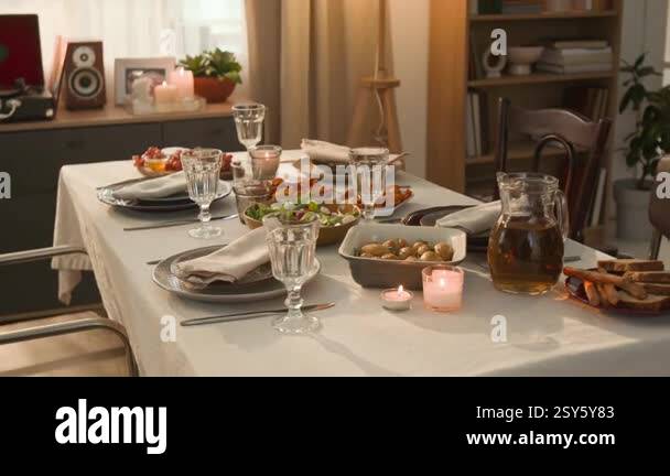 Dining table set bread Stock Videos & Footage - HD and 4K Video Clips ...