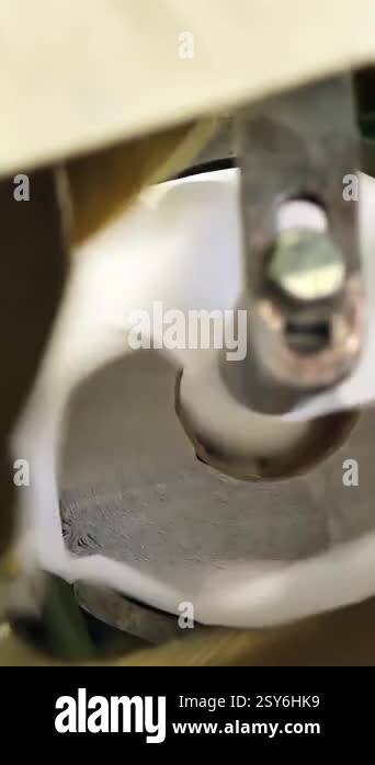 Packaging Machine in a Toilet Paper Factory. Close Up. 4K Resolution ...