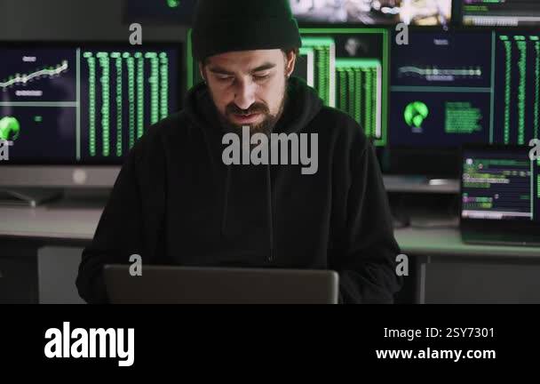 Hacker concentrating on breaking into corporate servers from his home ...