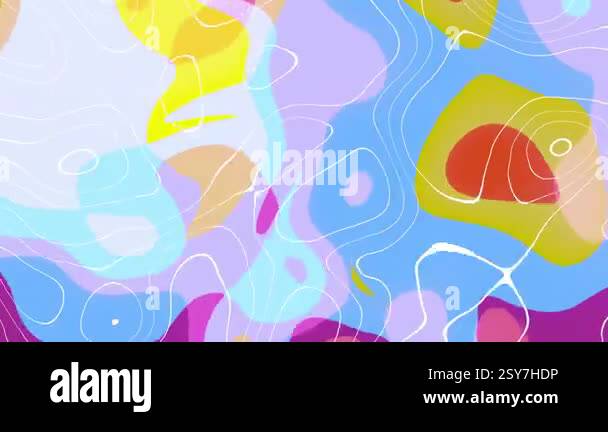 A vibrant and abstract design with fluid, wavy forms that seamlessly ...
