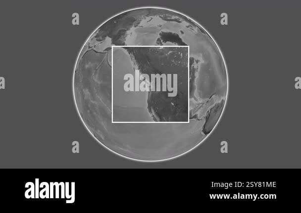 Blakely Island. Presentation of the location on a bilevel elevation map ...