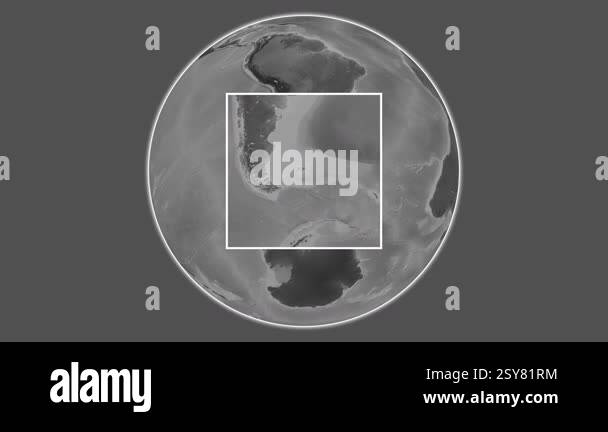 Lively Island. Presentation of the location on a bilevel elevation map ...