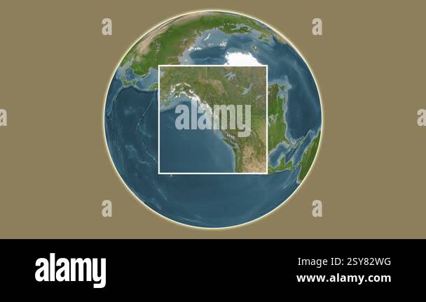 Betton Island. Presentation of the location on a satellite map using ...