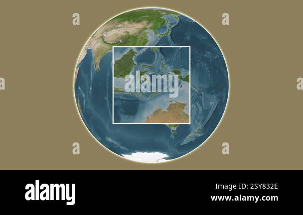 Pulau Binongko Island. Presentation of the location on a satellite map ...
