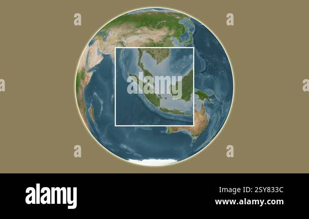 Pulau Batam Island. Presentation of the location on a satellite map ...