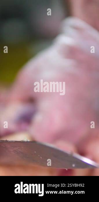 butcher a goose. process of cutting up a goose Step by step getting the ...