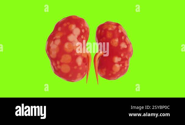 4k Resolution Video: Abstract Human Kidneys Anatomy Structure Seamless ...