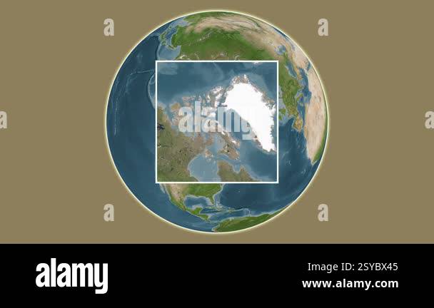 Bylot Island. Presentation of the location on a satellite map using ...