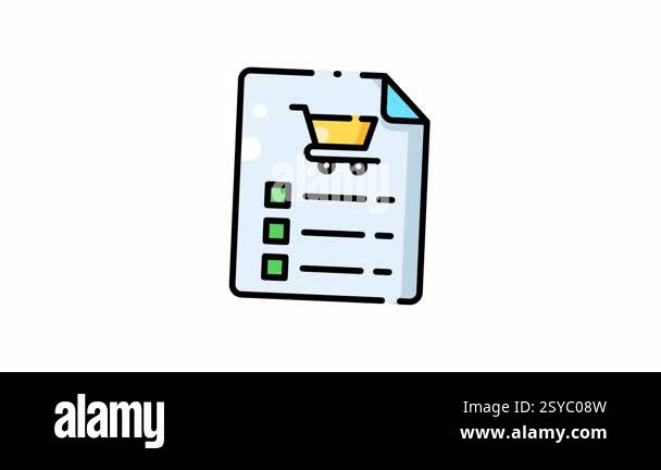 Checklist vector template agenda Stock Videos & Footage - HD and 4K ...