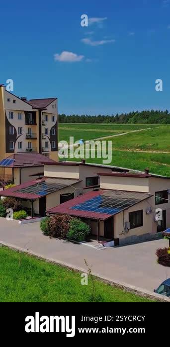 Suburban resort complex. Aerial shots of suburban resort complex Stock ...