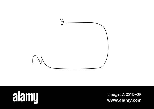 Self drawing animation of single line draw top view wicker basket with ...