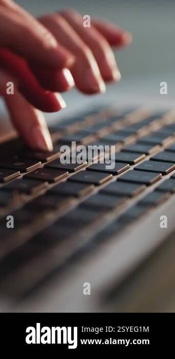 Closeup coding, Woman hands coding html and programming on screen laptop, development web ...