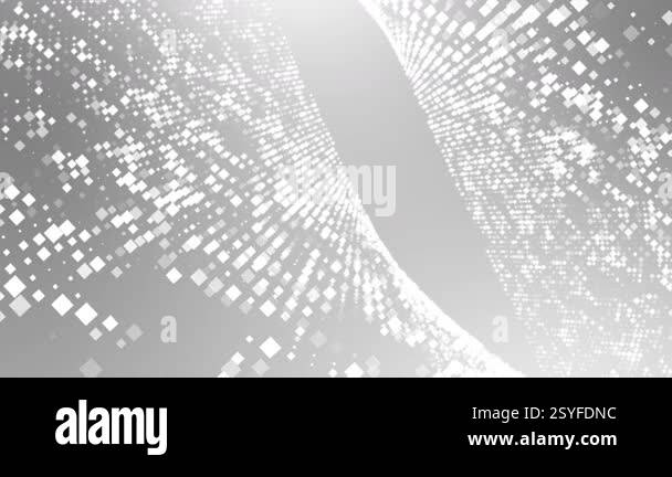 Animated white color multiple square shapes in 3d blank space gradient design 3d loop able ...