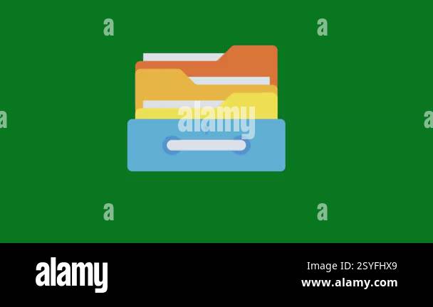 File folder icon flat Stock Videos & Footage - HD and 4K Video Clips ...