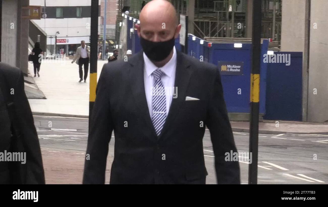 Officer arrives accused of Dalian Atkinson murder Stock Video Footage ...