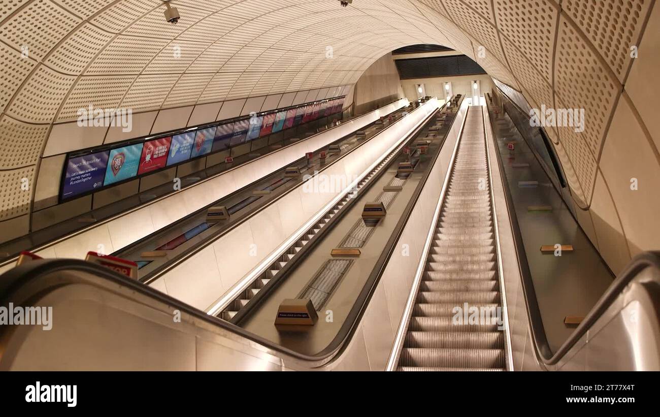 Elizabeth Line platforms testing underway at Whitechapel station Stock ...