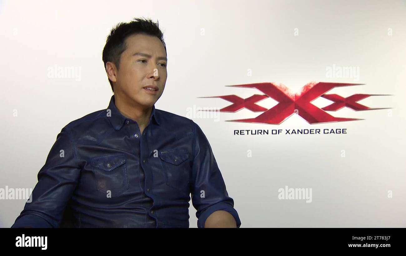 Interview with Donnie Yen ahead of the release of new movie xXx: Return of Xander Cage Stock ...