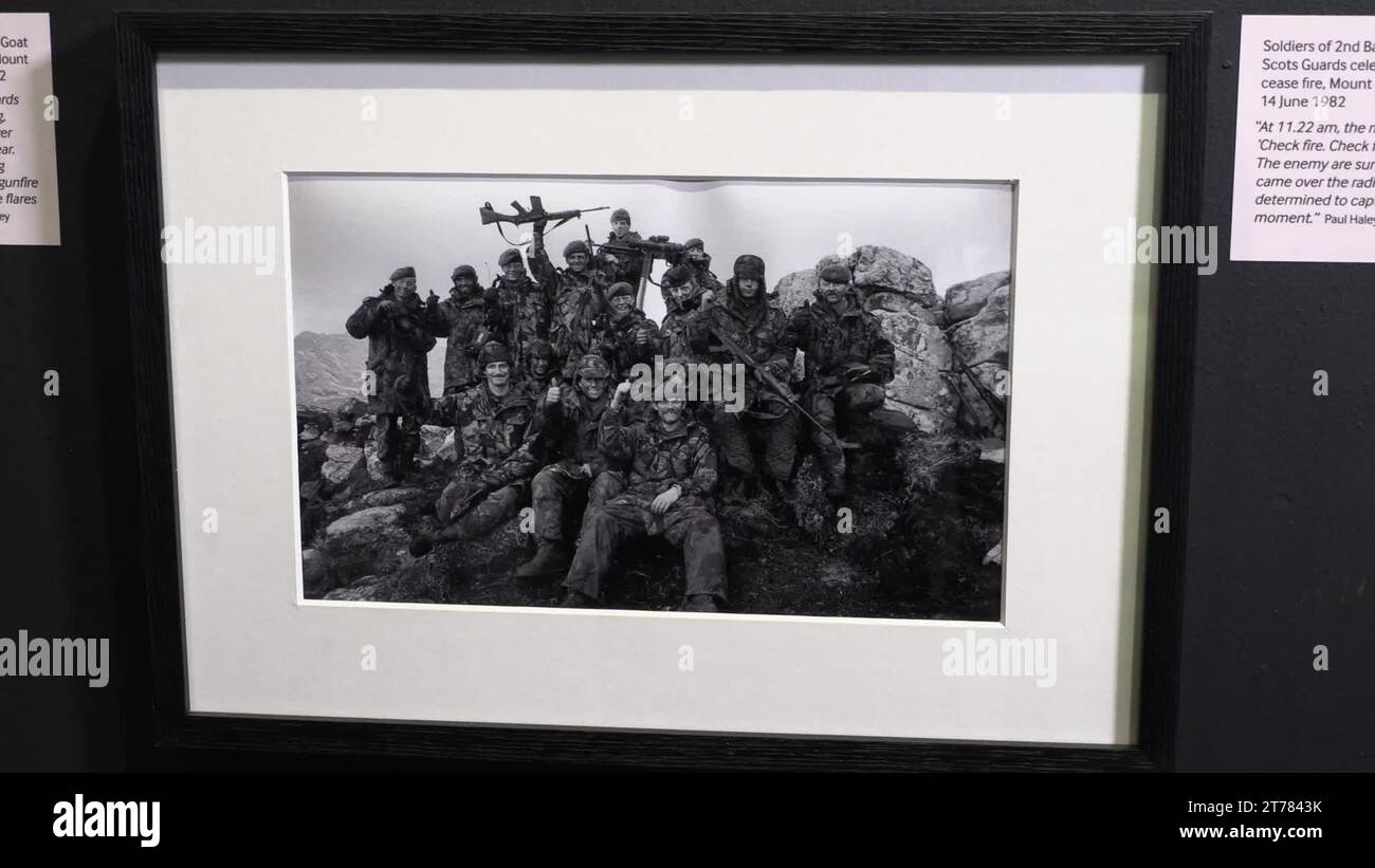 Imperial War Museum marks 40th anniversary of Falklands War Stock Video ...