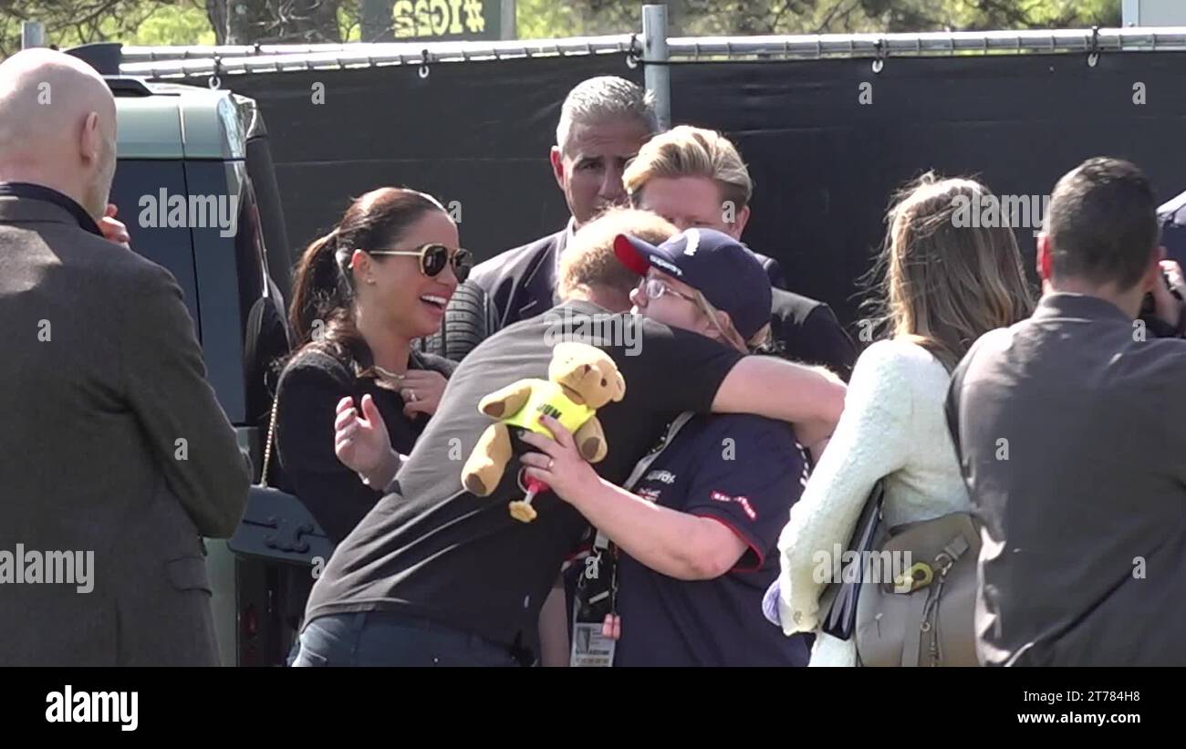 Team UK gold medal winner reflects on Harry and Megan hug at Invictus ...