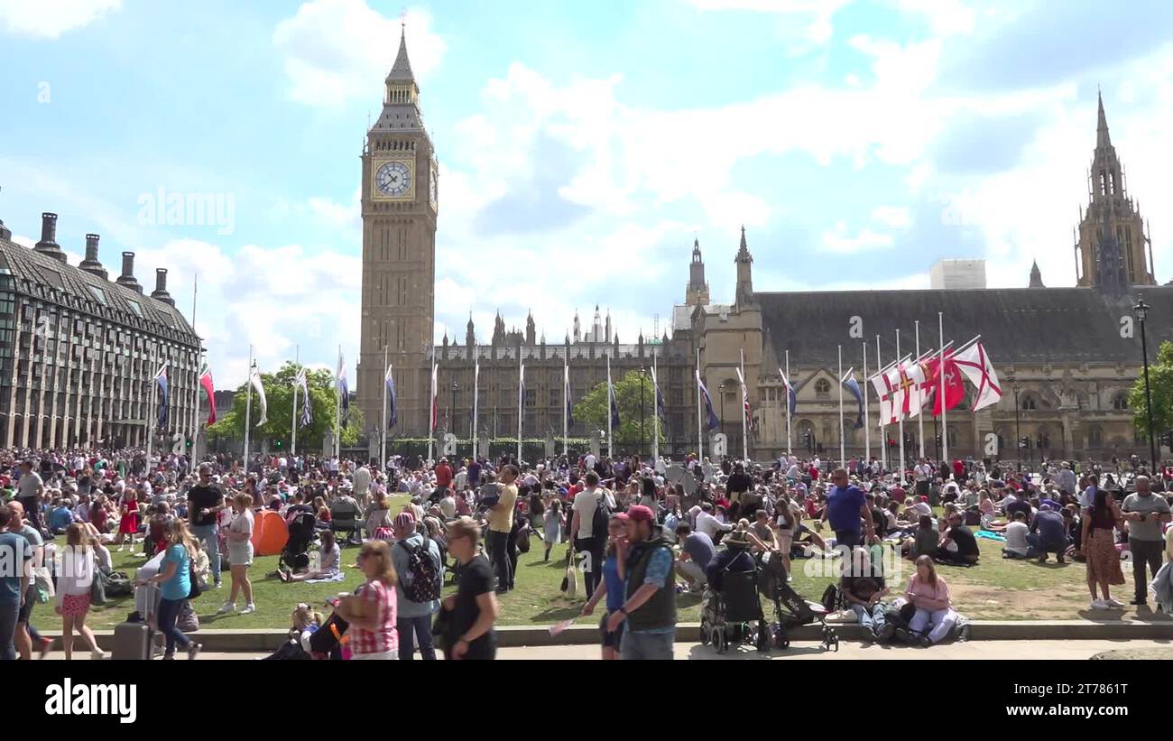 Jubilant crowds gather in Stock Videos & Footage - HD and 4K Video ...