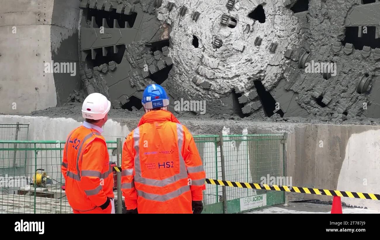 HS2 tunnelling machine called Dorothy becomes first to complete its ...