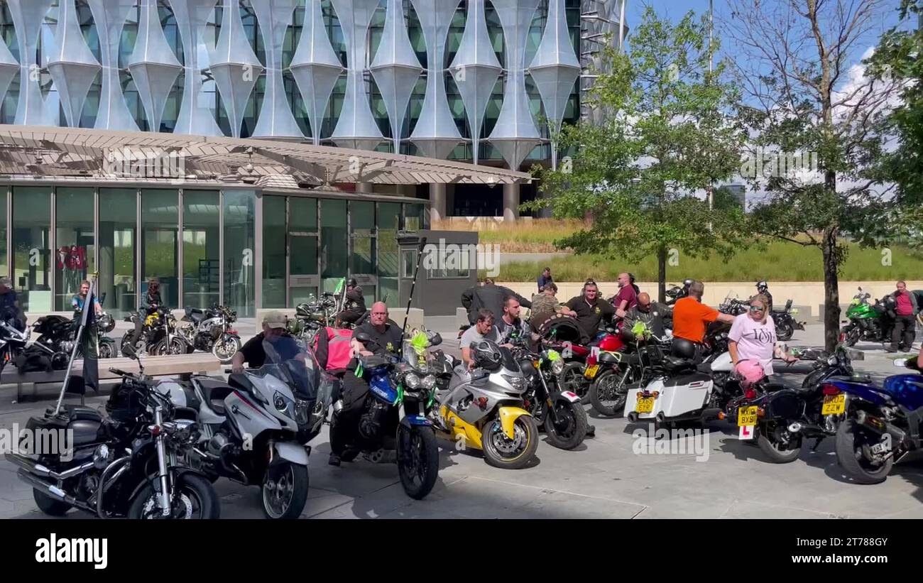 Bikers mark third anniversary of Harry Dunn's death outside US embassy ...