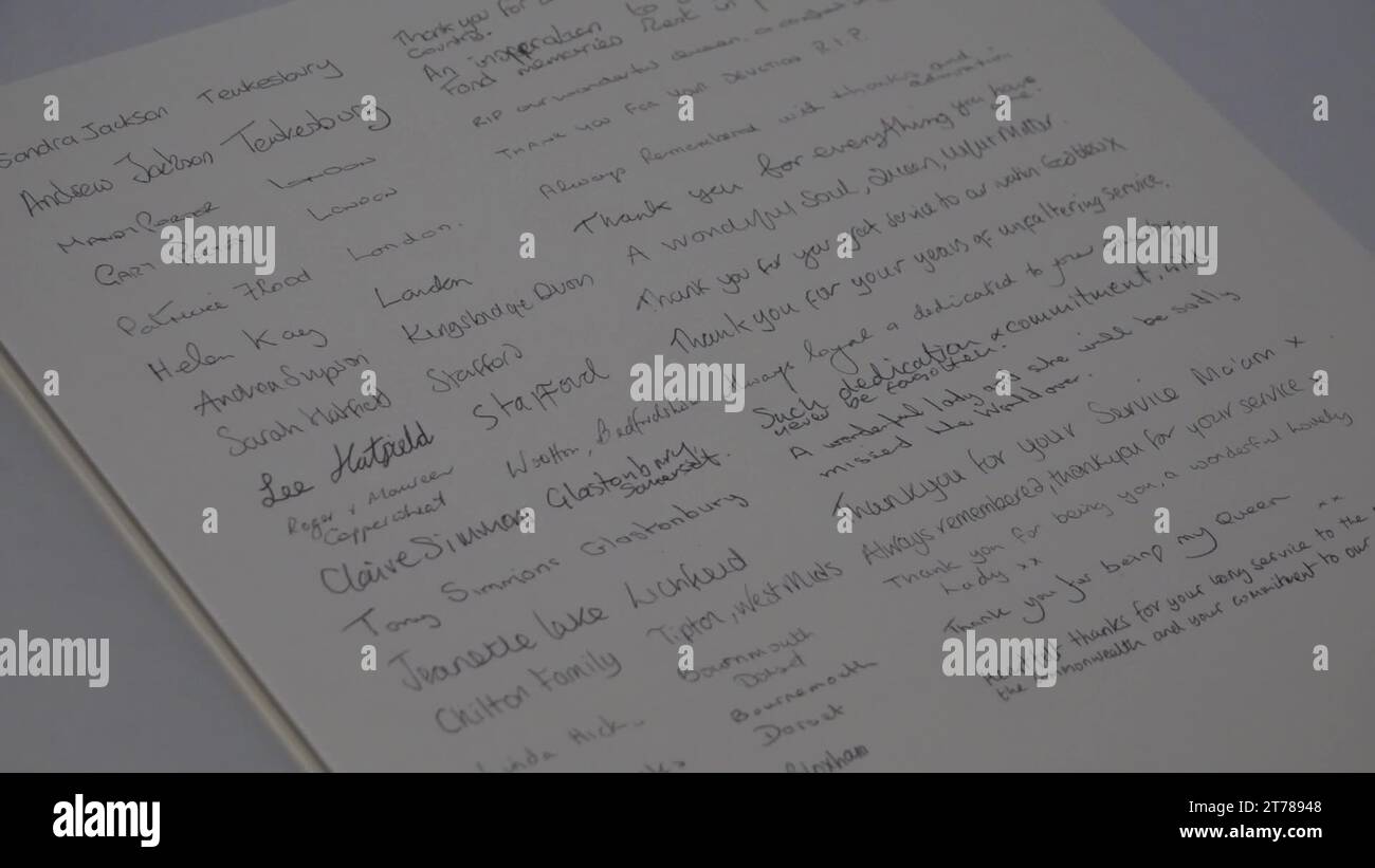 Queen elizabeth sign Stock Videos & Footage - HD and 4K Video Clips - Alamy