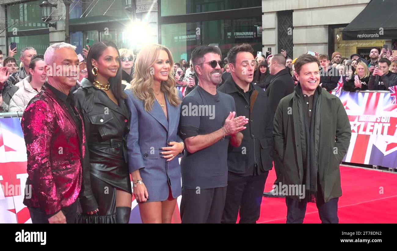 Britain's Got Talent celebrities arrive for London auditions Stock ...