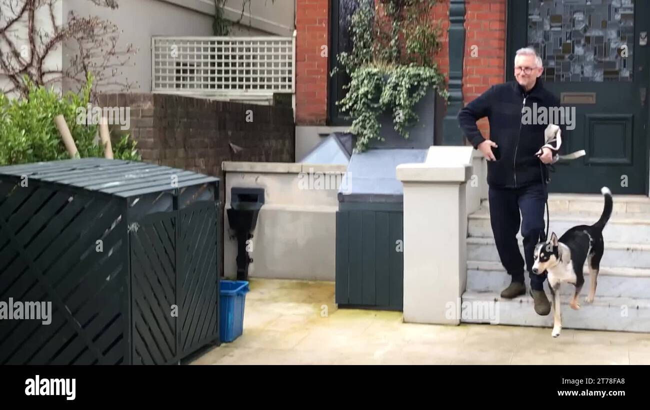 Gary Lineker walks his dog as Match Of The Day 2 set to air without ...