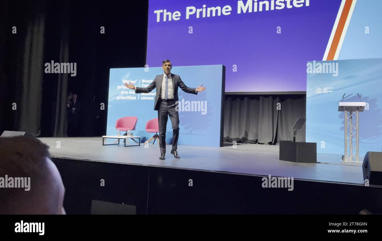 Rishi Sunak given warm welcome at the Welsh Conservative Conference ...