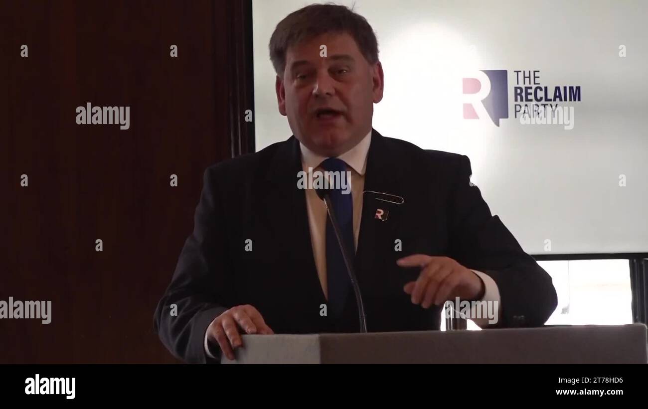 Andrew Bridgen formally announces he is joining the Reclaim Party Stock ...