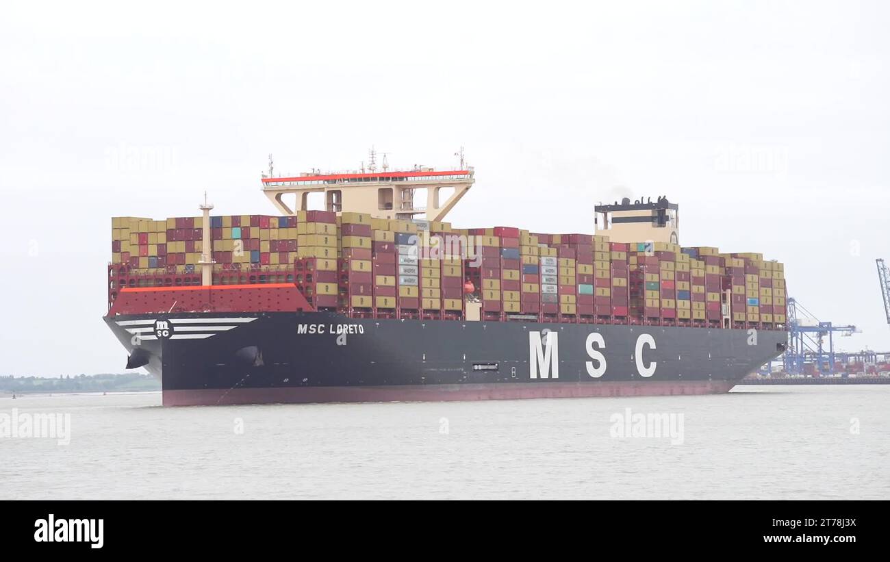 Msc container ship felixstowe Stock Videos & Footage - HD and 4K Video ...