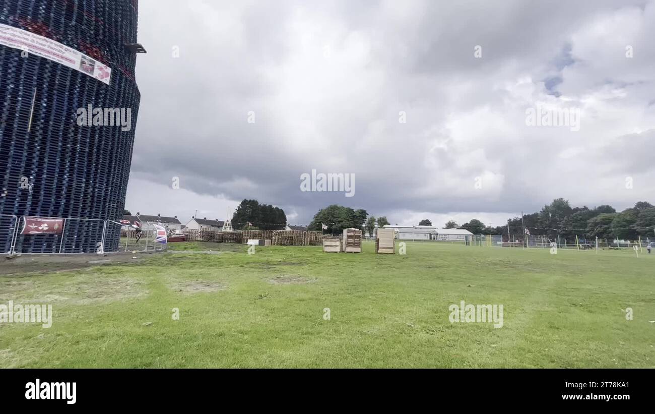 'Largest bonfire in the world' constructed in Craigyhill, Co. Antrim ...