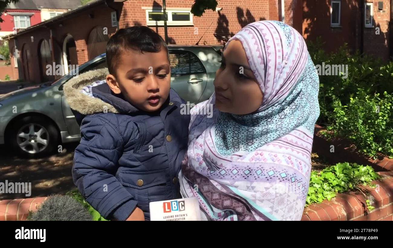 Drayton Manor Theme Park incident - Zainab Mohammad interview Stock ...