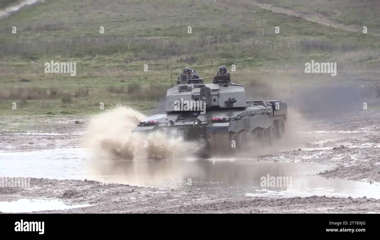 The Challenger 2 - the Army's main battle tank Stock Video Footage - Alamy