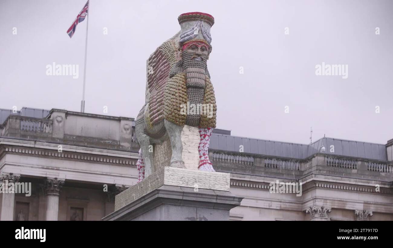 Fourth plinth unveiled trafalgar square Stock Videos & Footage - HD and ...