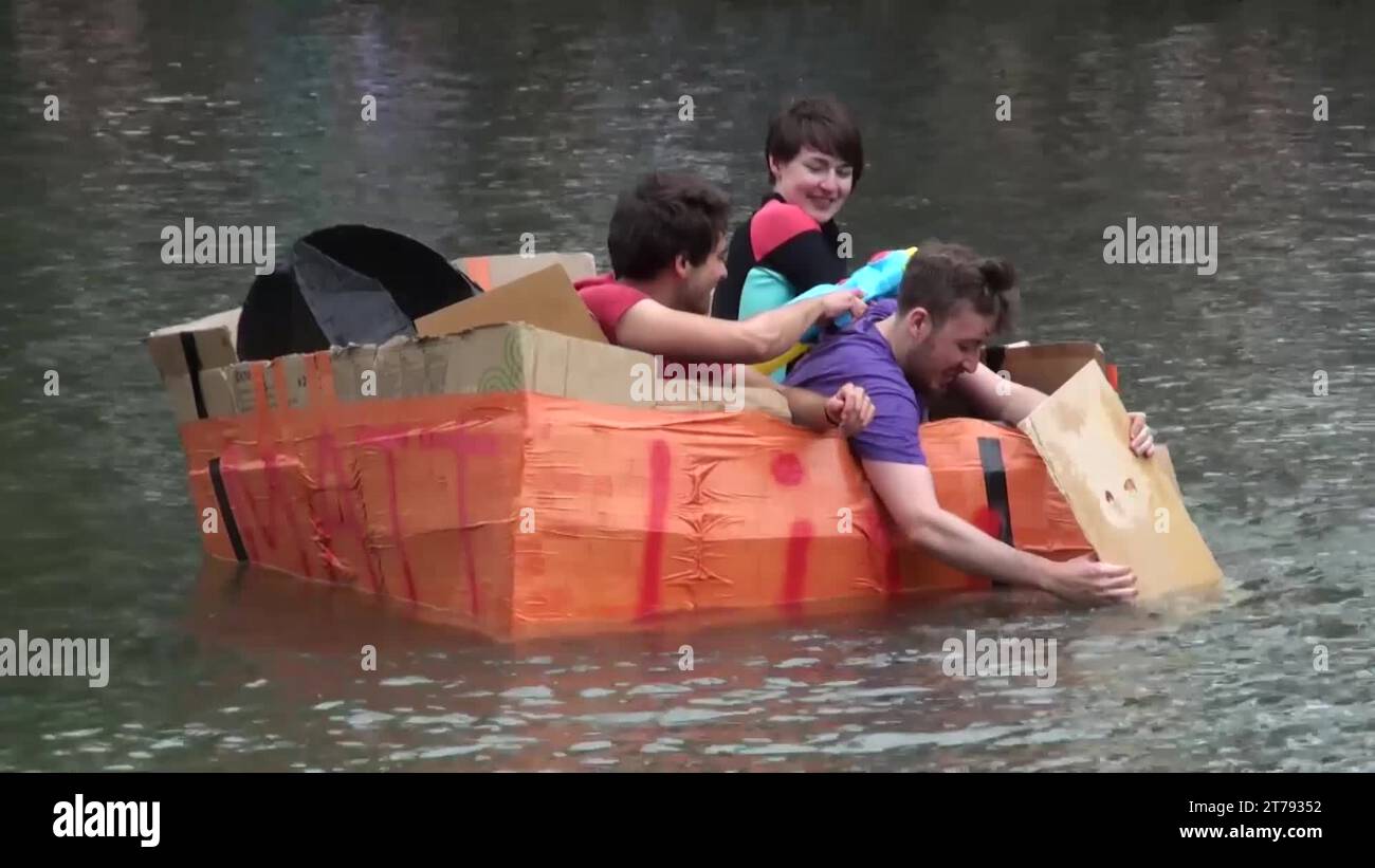 Cardboard boat Stock Videos & Footage - HD and 4K Video Clips - Alamy