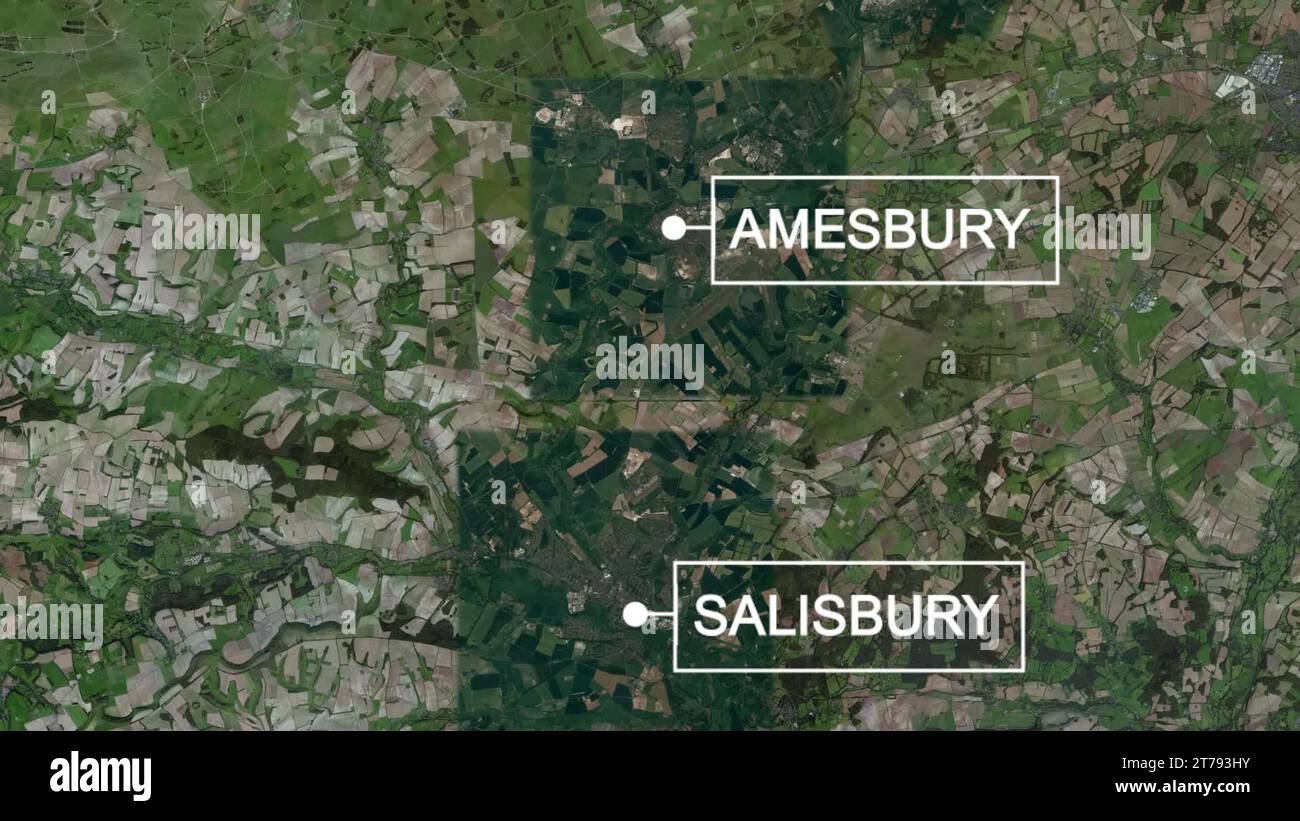 Map of the area around Amesbury and Salisbury as major incident is ...