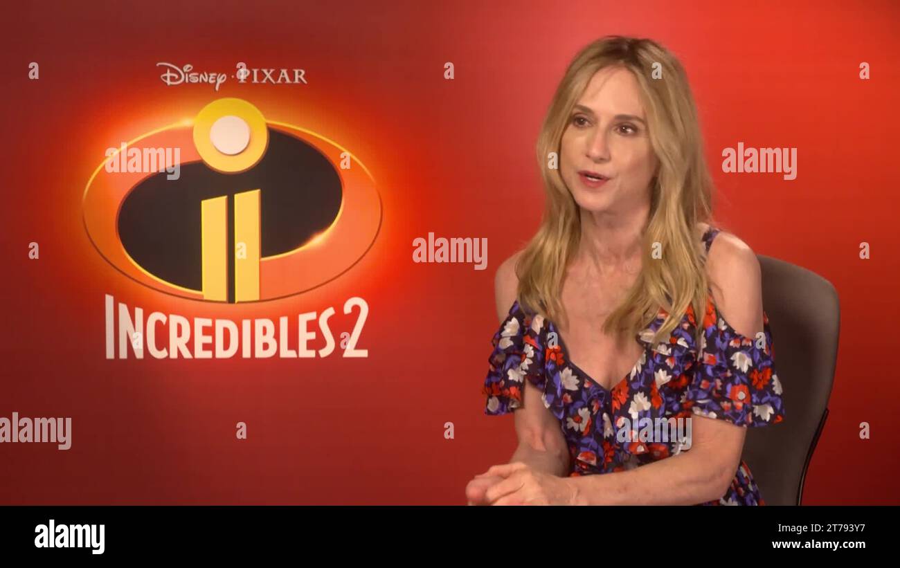 Oscar-winner Holly Hunter on playing Elastigirl in Incredibles 2 Stock ...