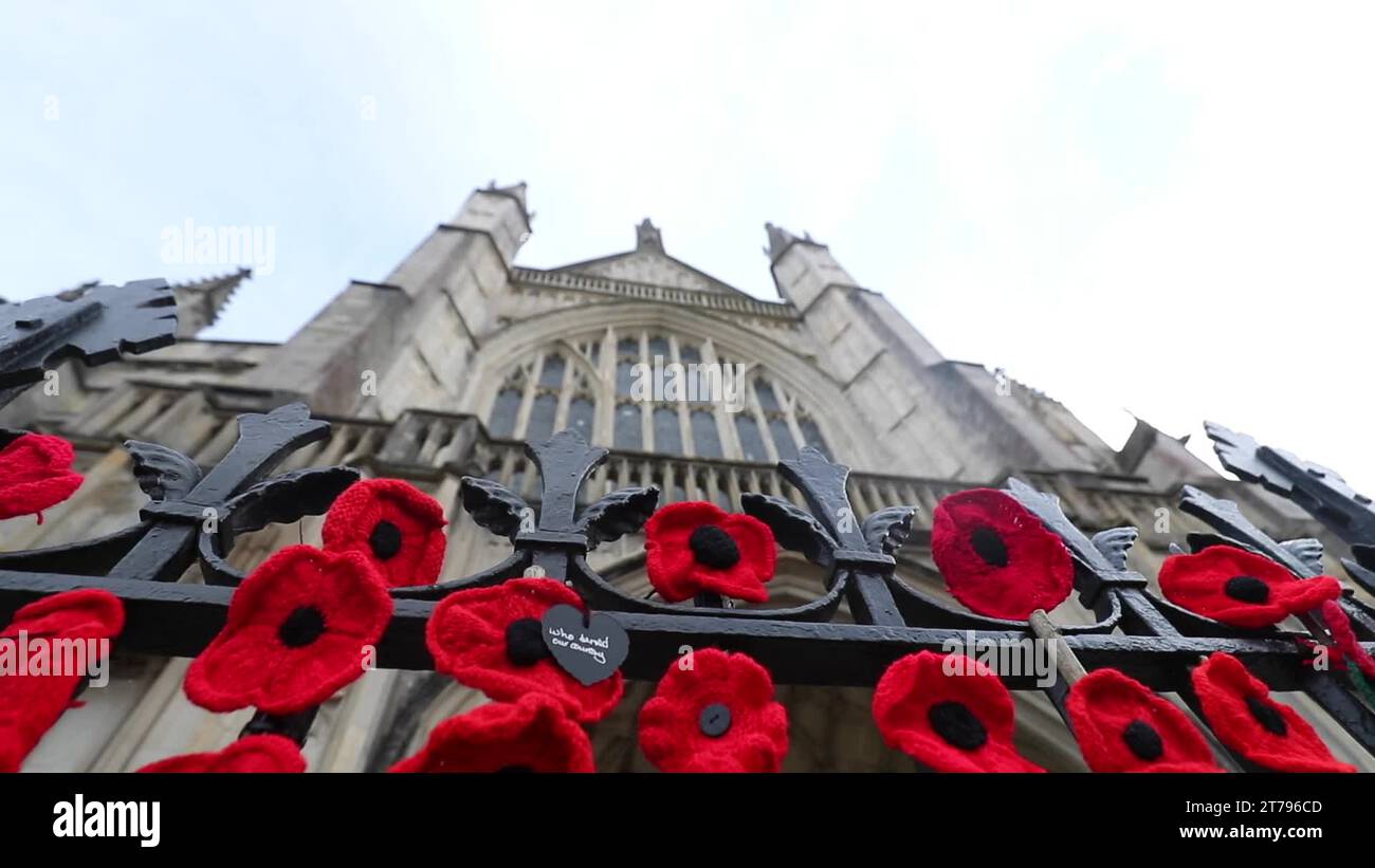 Poppy display on war memorial Stock Videos & Footage - HD and 4K Video ...