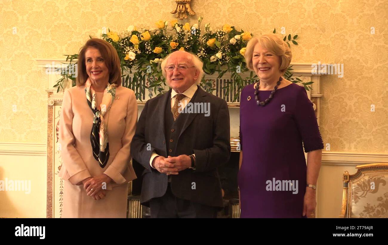 Irish president michael higgins wife Stock Videos & Footage - HD and 4K ...