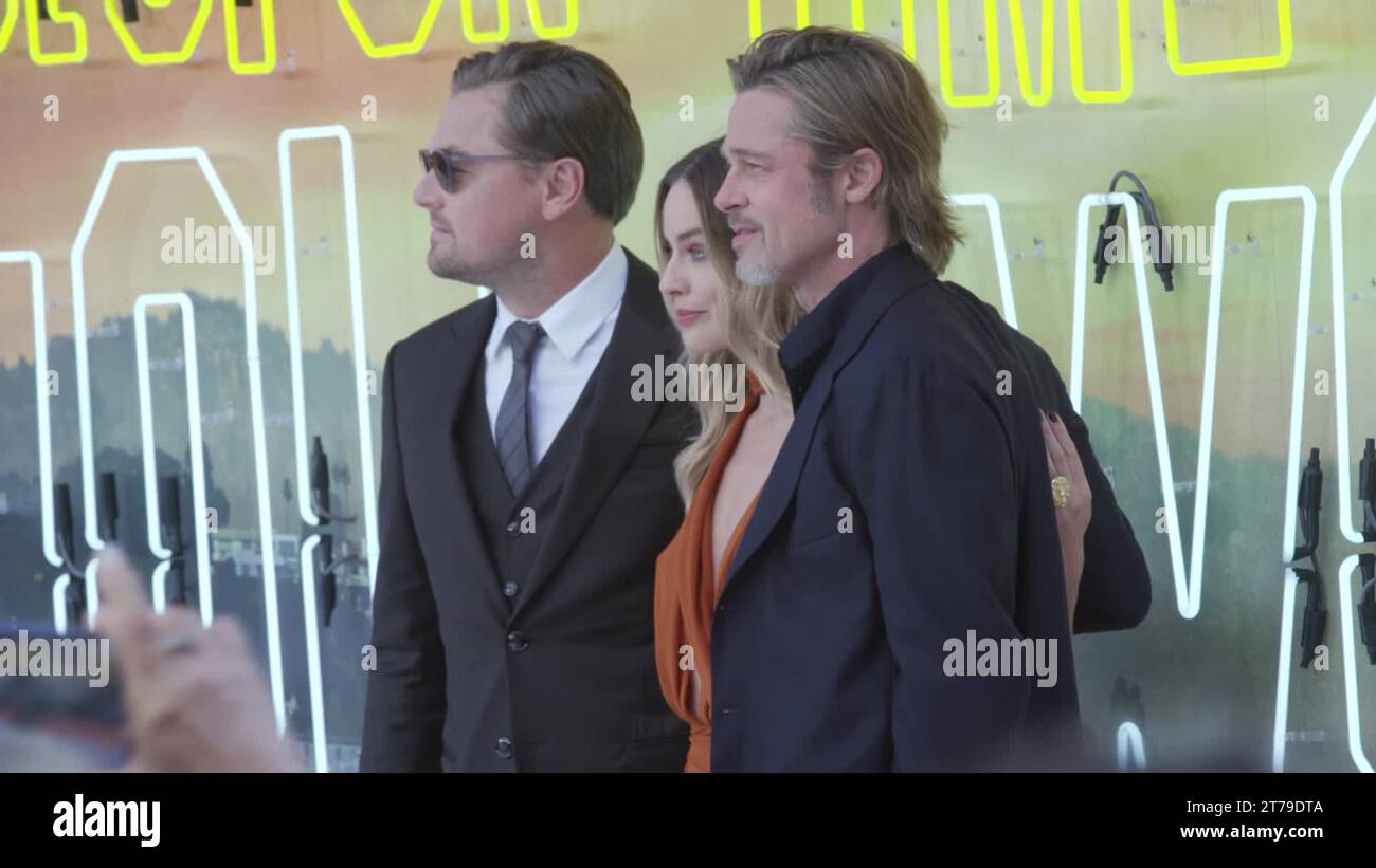 Brad pitt margot robbie leonardo dicaprio Stock Videos & Footage - HD ...