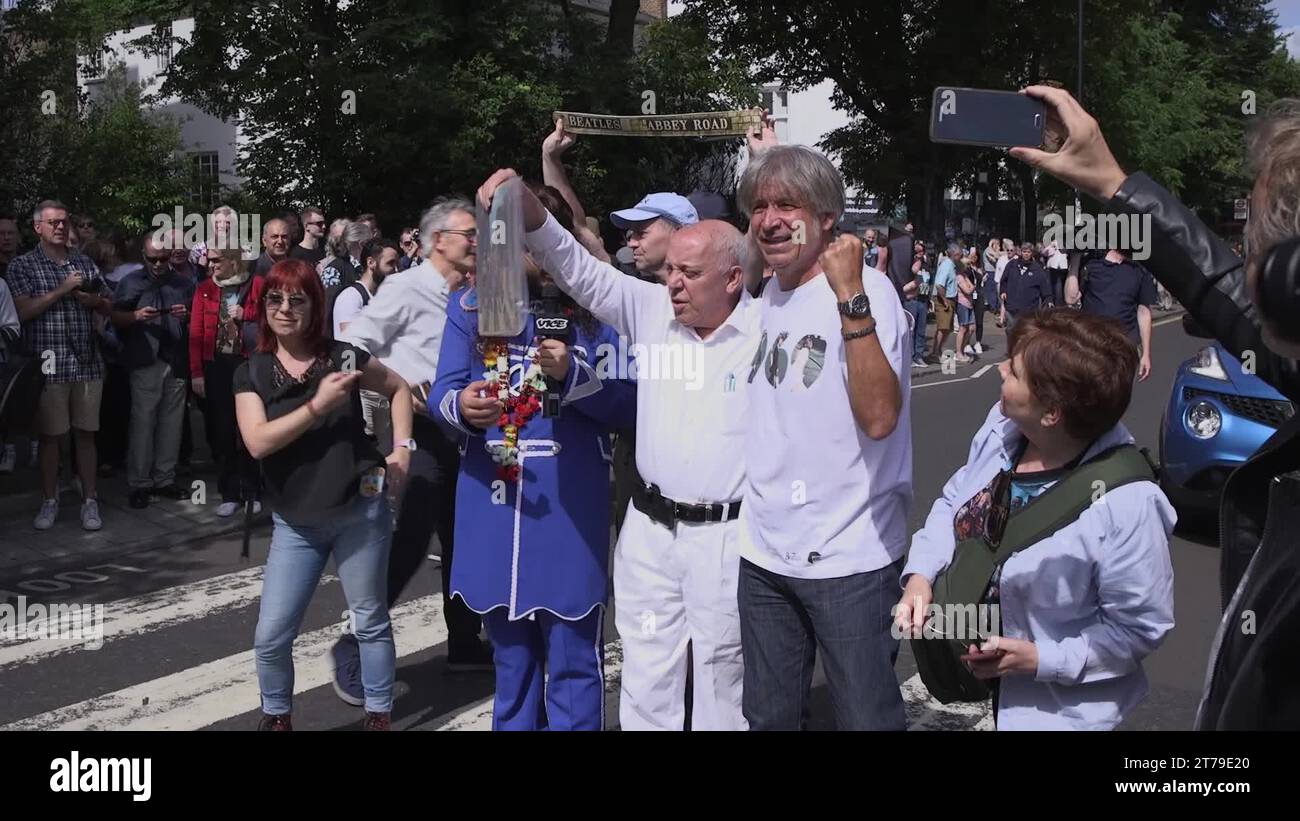 Beatlemania hits Abbey Road as fans celebrate 50th anniversary of ...