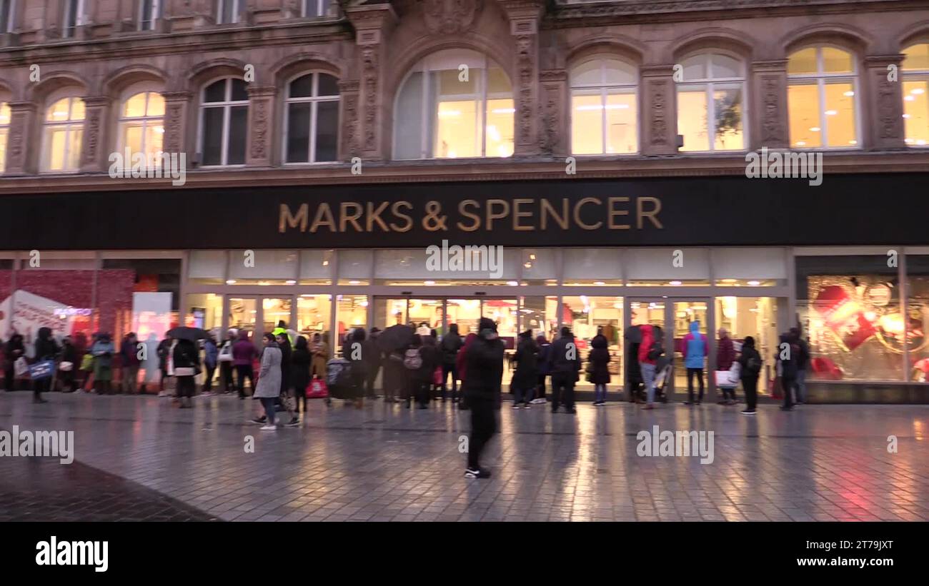 Shoppers seen outside marks Stock Videos & Footage - HD and 4K Video ...