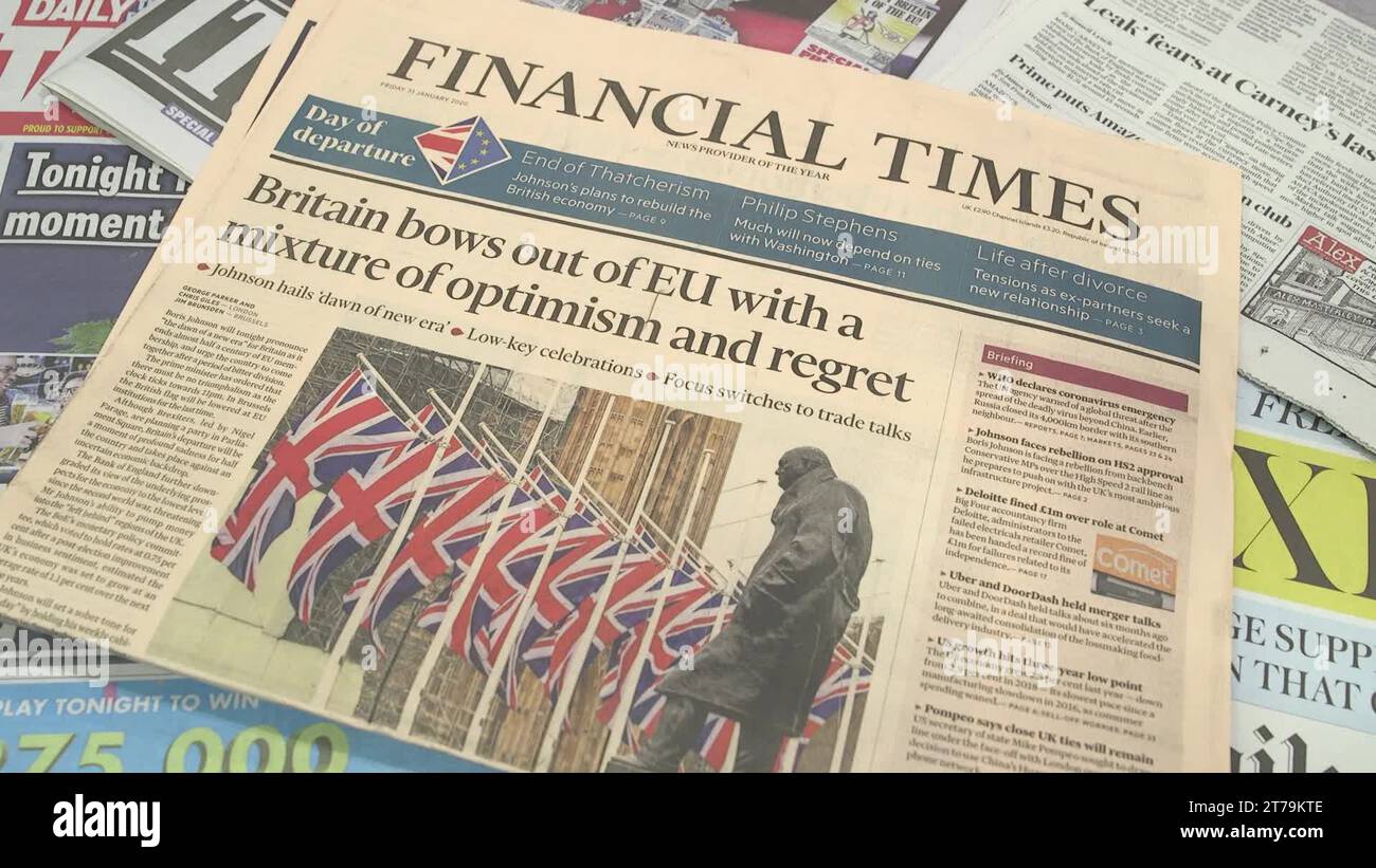 Uk newspaper front Stock Videos & Footage - HD and 4K Video Clips - Alamy