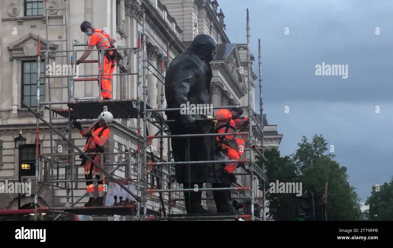 Winston churchill westminster statue Stock Videos & Footage - HD and 4K ...