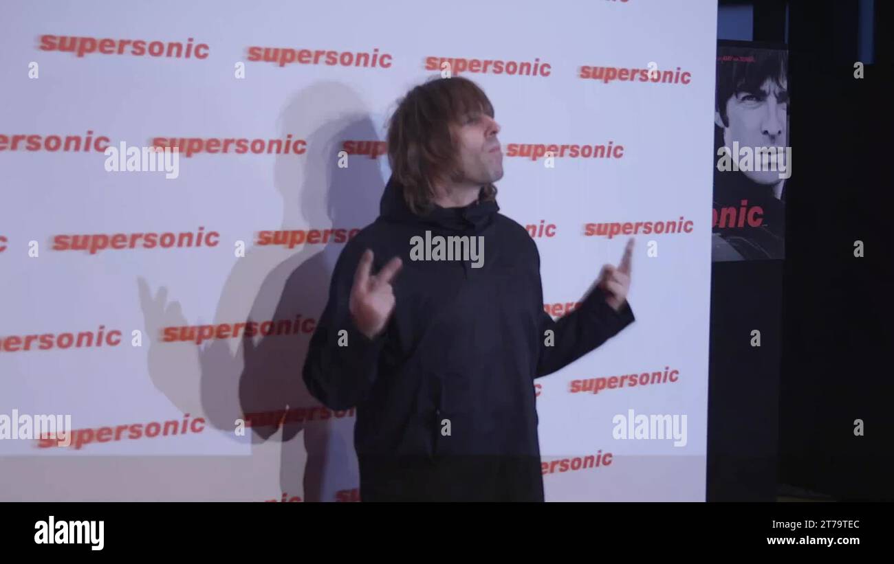 Red carpet IVs + GVs at screening of Oasis documentary Supersonic Stock ...