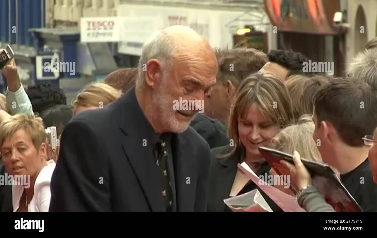 James Bond actor Sir Sean Connery dies at the age of 90 Stock Video ...