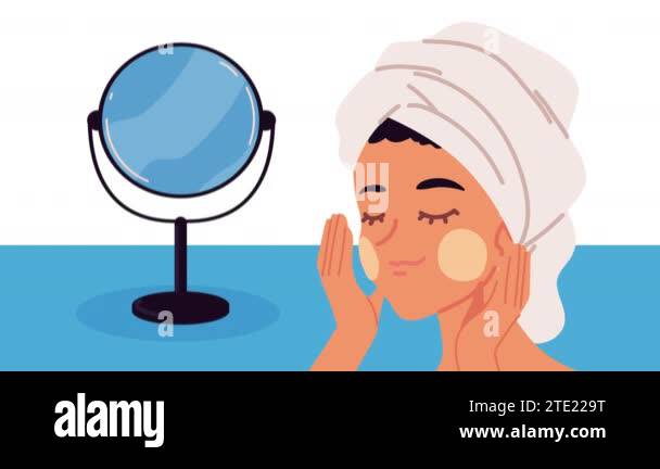 Cosmetic mirror illustration Stock Videos & Footage - HD and 4K Video ...